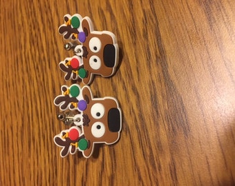 Digital Printable Reindeer Clip Art & Paper Pack Set INSTANT