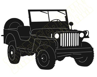 Jeep dxf file | Etsy