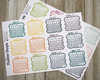 Mini calendar | Etsy