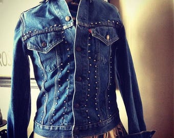 Studded Levi's Denim Jacket Oversize Boyfriend Fit