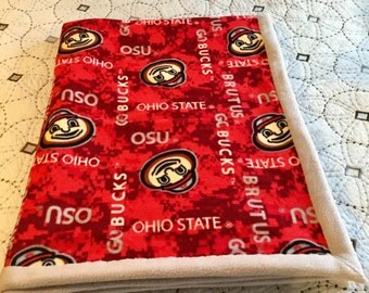 Ohio state blanket | Etsy