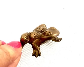 Brass frog | Etsy