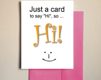 Smiley face card | Etsy