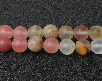 Watermelon Quartz Beads Round Watermelon Crystal Quartz 4 6