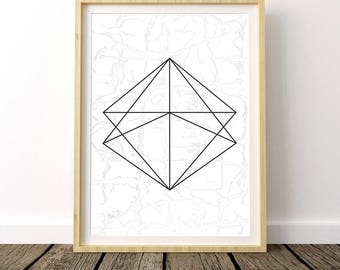 Modern line drawing | Etsy