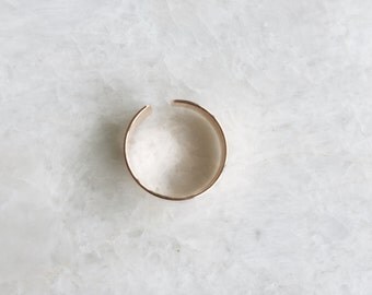 Rose gold toe ring | Etsy