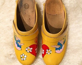 Hand painted clogs | Etsy