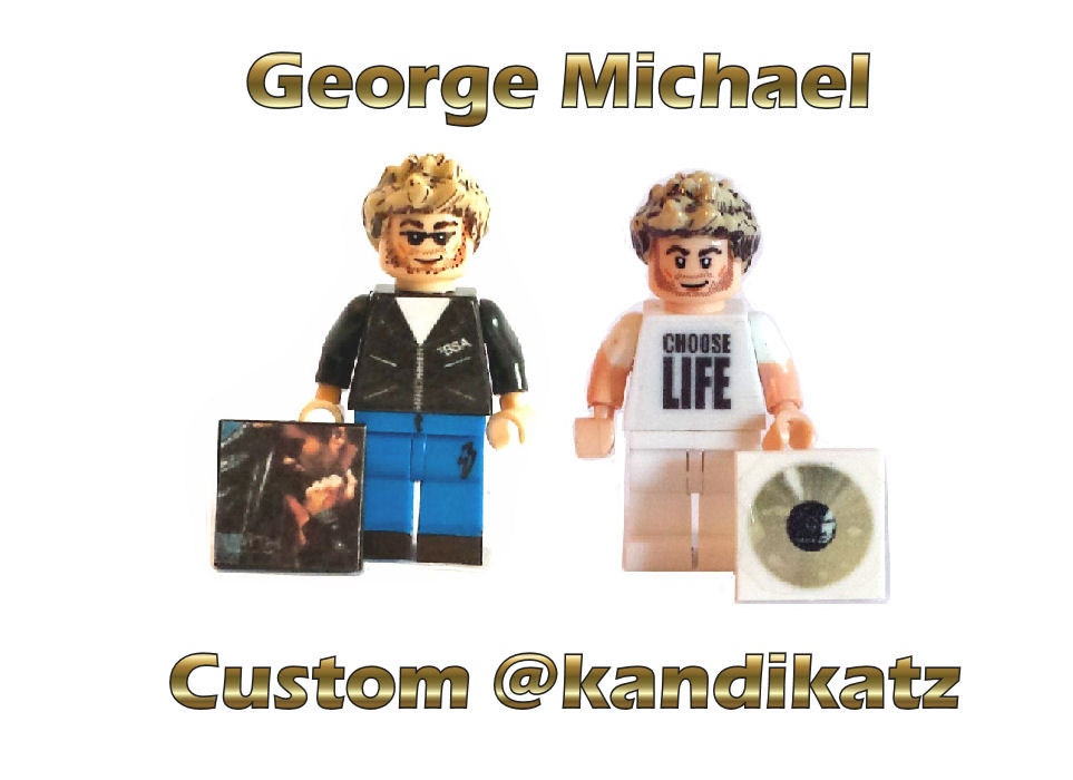 George Michael Custom Mini FigureMusic Block ToysCake
