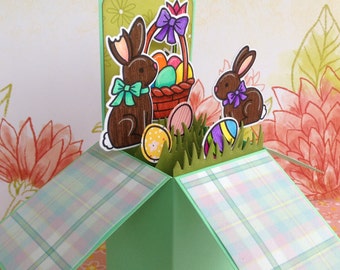 Easter pop up card | Etsy