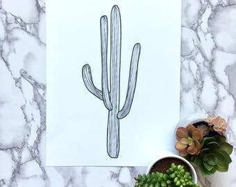 Cactus outline | Etsy
