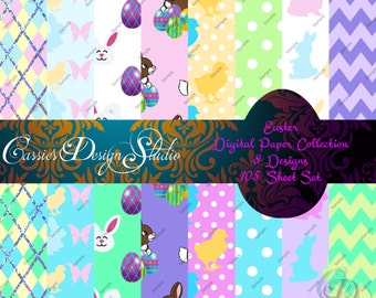 Easter digital paper | Etsy