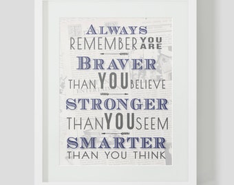 Unique you are braver than you believe related items | Etsy