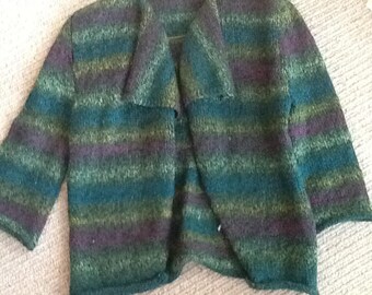 Hand knit jacket | Etsy