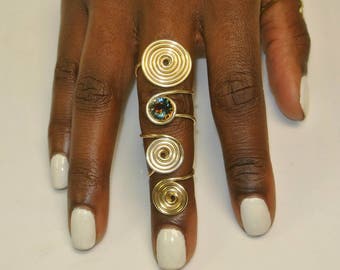 Full finger ring | Etsy