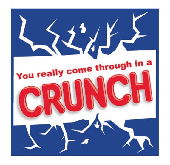Crunch Bar Gift Tag