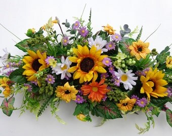 Sunflower swag | Etsy