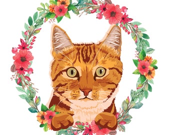 Custom pet drawing | Etsy