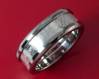 Meteorite ring | Etsy