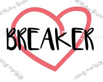 Heart breaker svg | Etsy