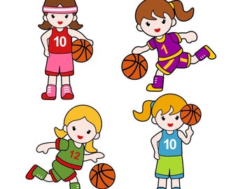 Girls basketball svg | Etsy