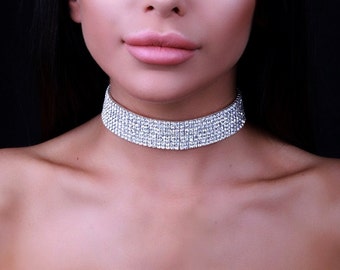 Diamond choker | Etsy