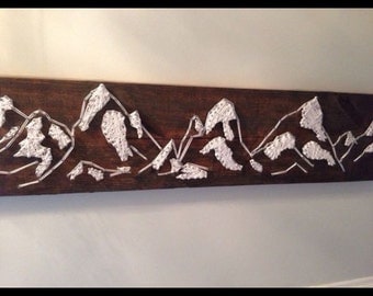 Mountain string art | Etsy