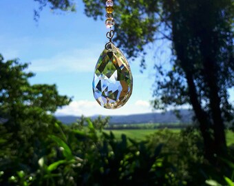 Hanging crystals | Etsy