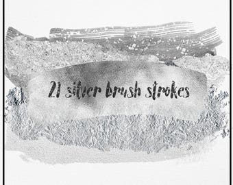 Gold Watercolor Brush Strokes Glitter Watercolor Clipart