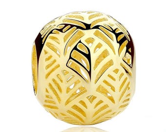 Palm leaf charm | Etsy