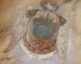 Angel pug | Etsy