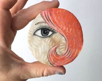 Original Fabric on Wood Art and Archival Prints by shellieartist