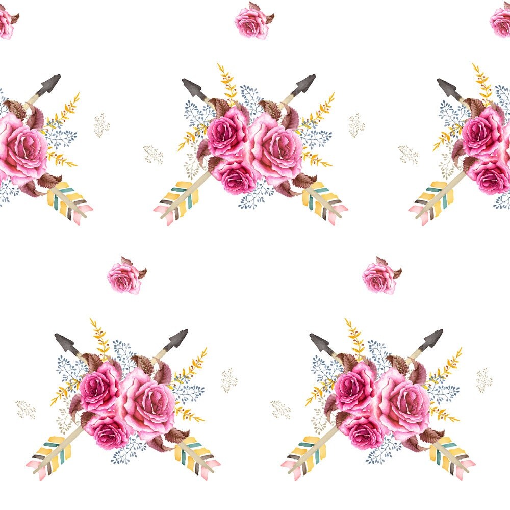 Boho Roses Fabric Stay Wild Arrows By Shopcabin Bohemian