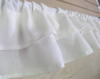 Linen valance | Etsy