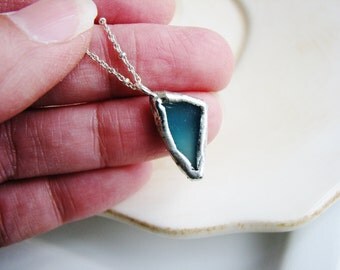 Soldered Microscope Slide Necklace Soldered Jewelry