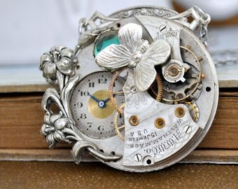 Flower pocket watch | Etsy