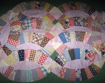 Wedding ring quilt | Etsy