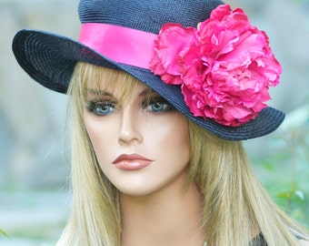 Blue derby hat | Etsy