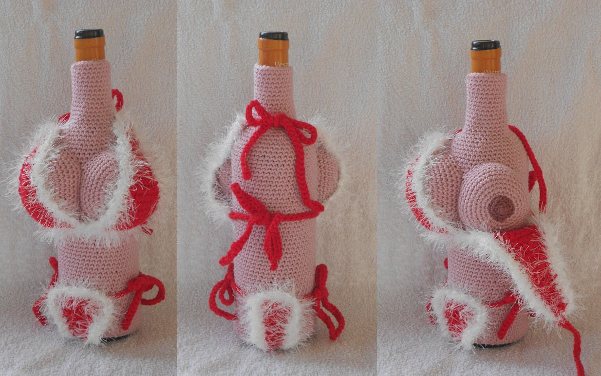 Crochet Pattern Wine bottle cozies and beer can and bottle