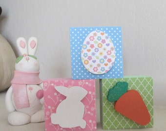 EASTER BLOCKS for Easter word and home decor
