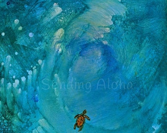 Unique honu painting related items | Etsy