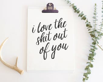 Shit out of you | Etsy