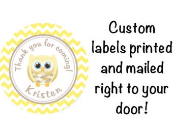 Owl thank you tags | Etsy