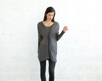 Grey tunic dress | Etsy
