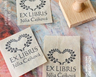 Tree: personalised rubber stamp 3x4 cm by lida21 on Etsy