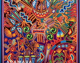 Mexican art by Aramara on Etsy