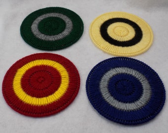 Plastic canvas coasters | Etsy