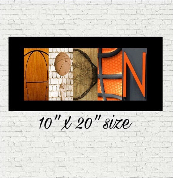 Basketball Sign Basketball Print Custom Name Art Basketball