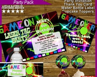 Laser tag stickers | Etsy