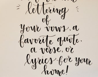 Custom Hand Lettering For All Occasions by WhimsyLettering on Etsy