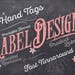Label Design Hand Tags Design Packaging Design Custom